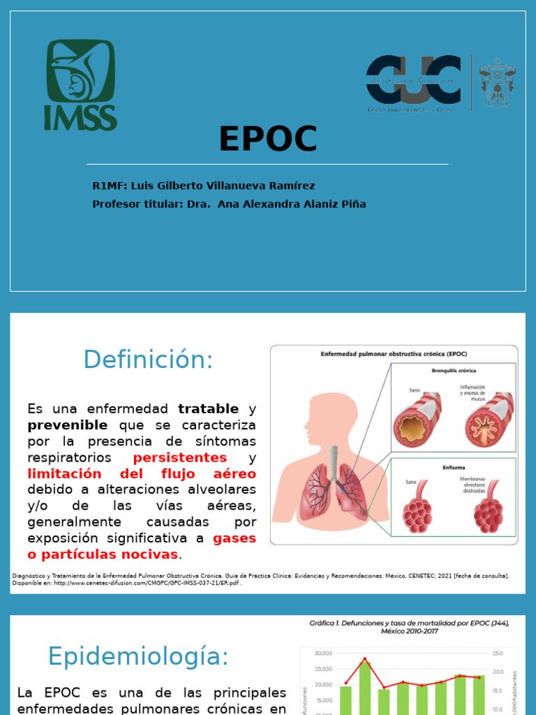 Epoc | PDF | Enfermedad pulmonar obstructiva crónica | Tos
