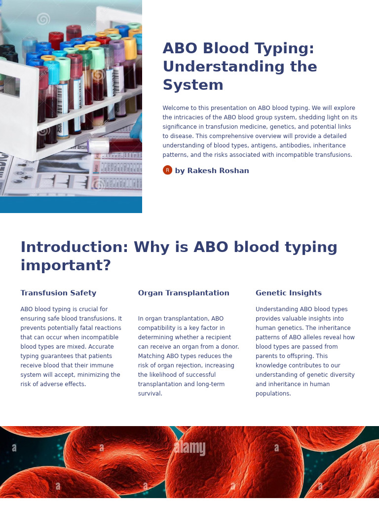 ABO Blood Typing Explained: Key Insights | PDF | Blood Type | Genotype