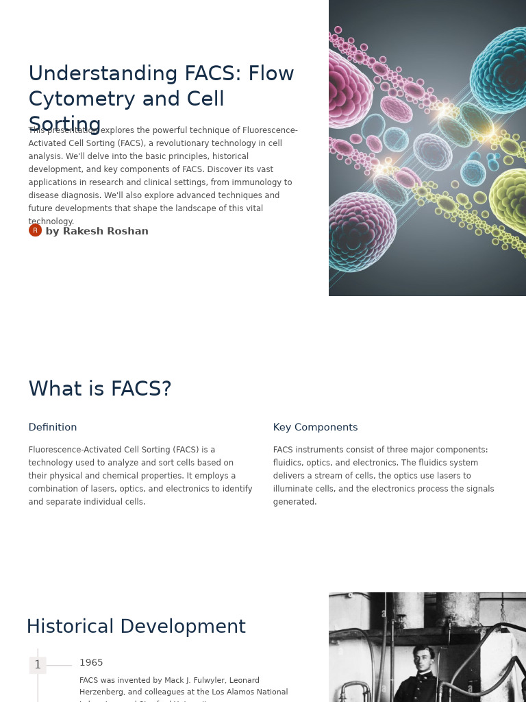 Understanding FACS Flow Cytometry and Cell Sorting | PDF | Flow ...