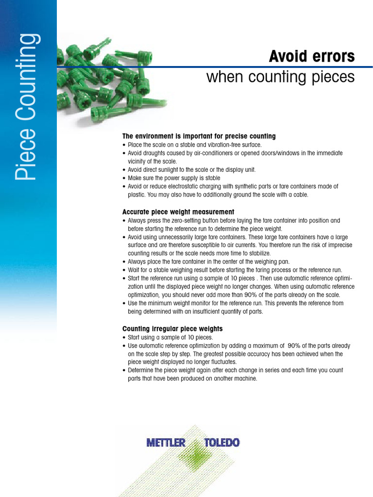 Avoid Errors When Counting 01 08 en | PDF | Weight