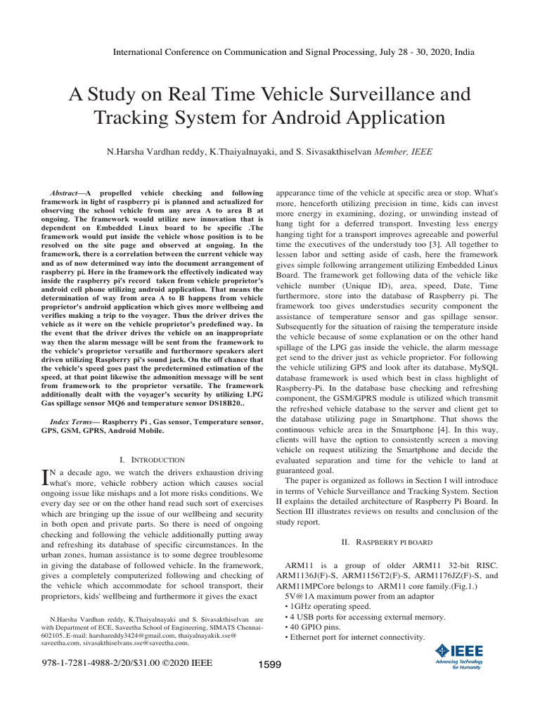 Real-Time Vehicle Tracking System | PDF | General Packet Radio Service ...