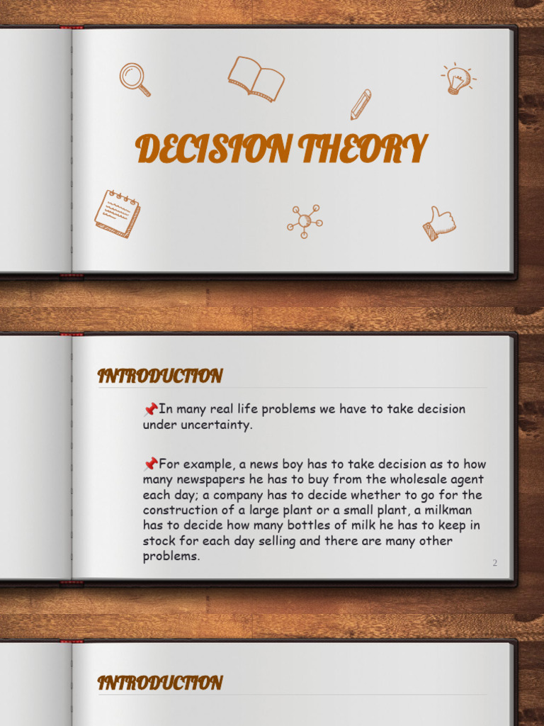 DECISION THEORY Final PDF | PDF | Decision Making | Probability Theory