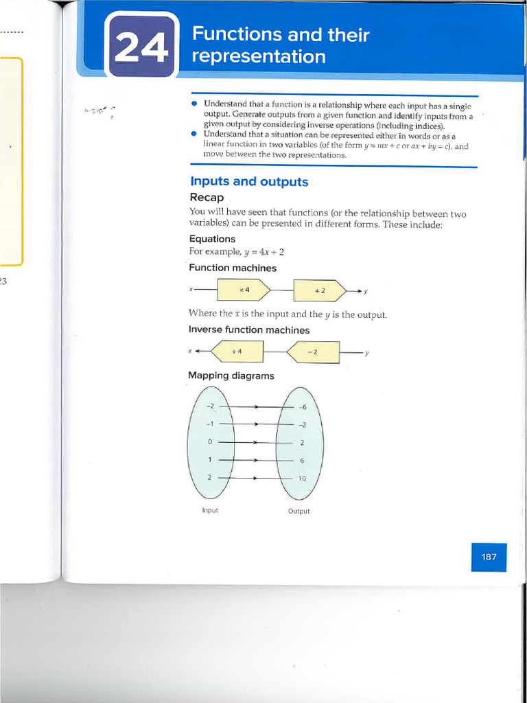 Y9 Maths_24 Functions and their representation (pg 187-193) - Done | PDF
