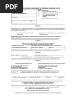 Florida Replacement License Plate Application | PDF | Vehicle ...
