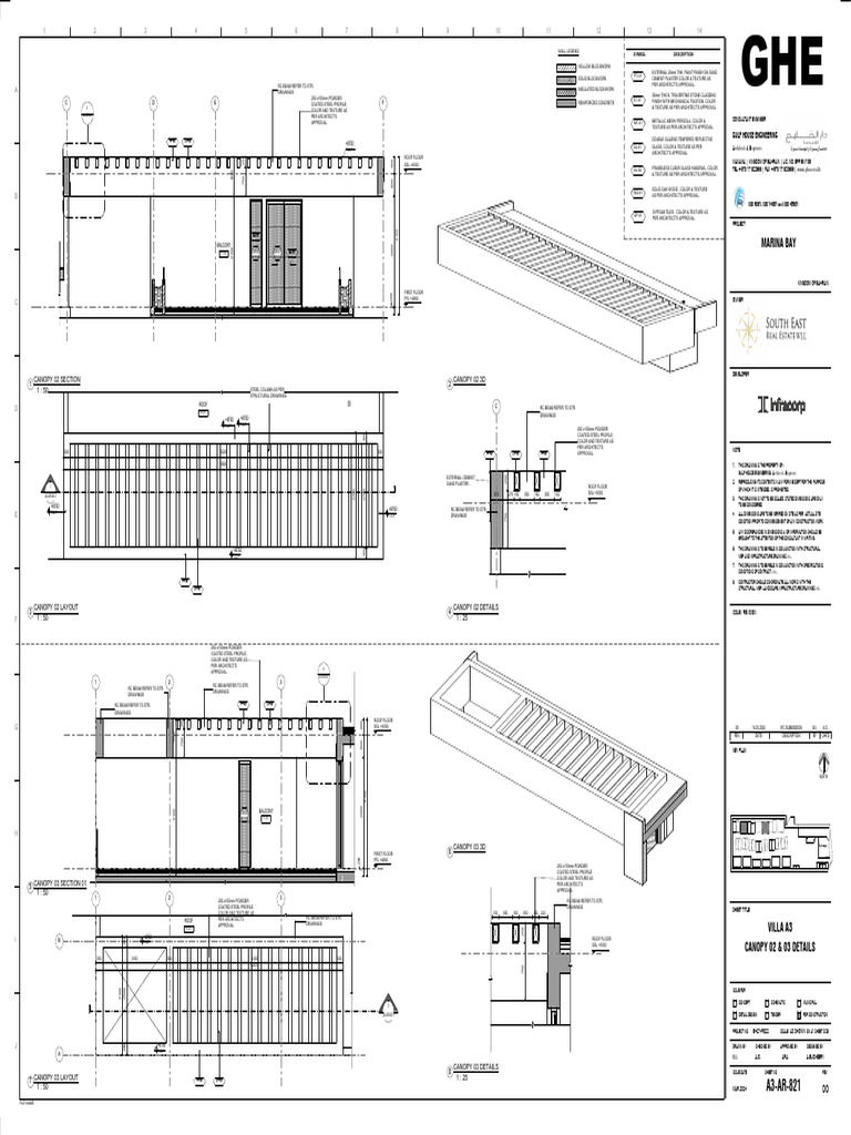 A3-Ar-821-Canopy 02 & 03 Details | PDF | Materials | Structural Engineering