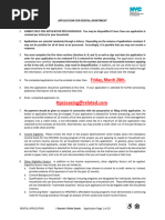 DCI Community Housing Application Form | PDF | Landlord