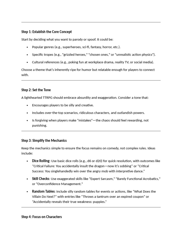 How To Create Your Own Parody Pastiche TTRPG | PDF | Parody | Tabletop ...