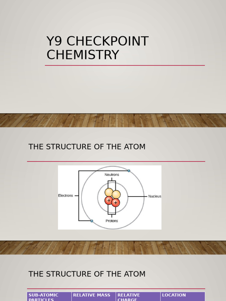 Y9 Checkpoint Chemistry | PDF | Chemical Bond | Ion