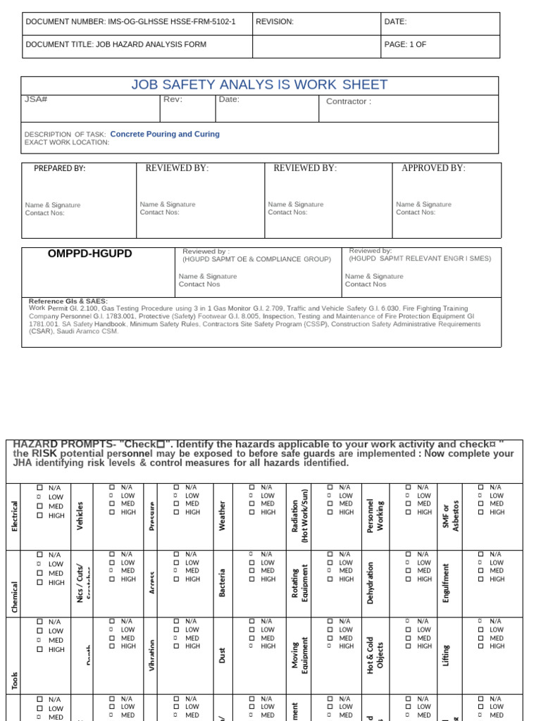 Concrete Pouring and Curing | PDF | Safety