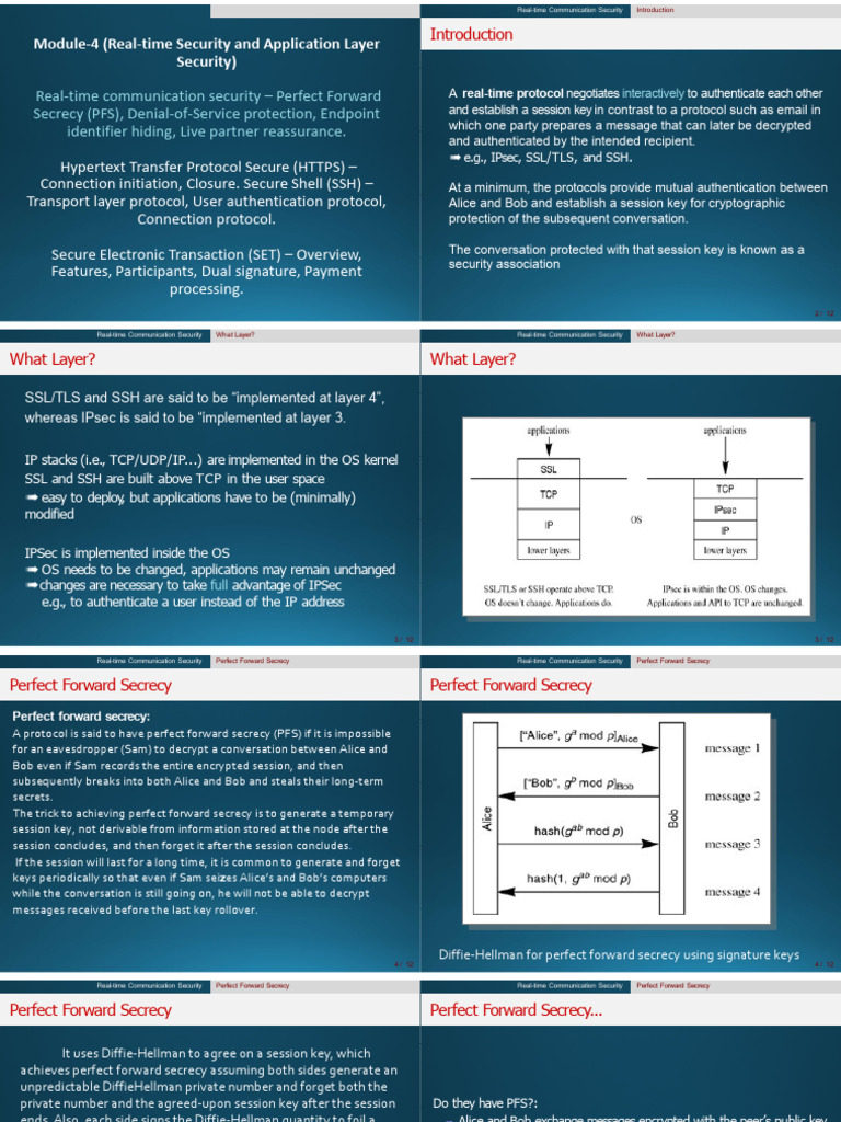 Microsoft PowerPoint - Module-4-part-1 | PDF | Transport Layer Security | Secure Shell
