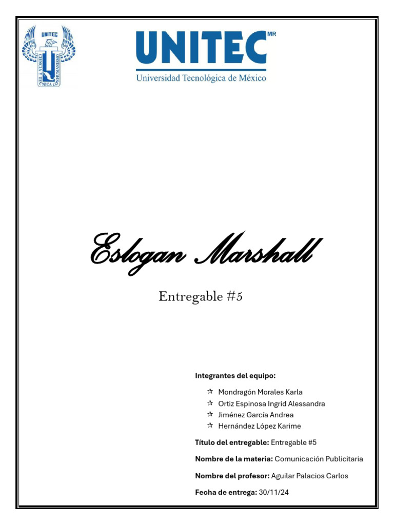 Entregable 5. Eslogan Marshall | PDF | Sonido