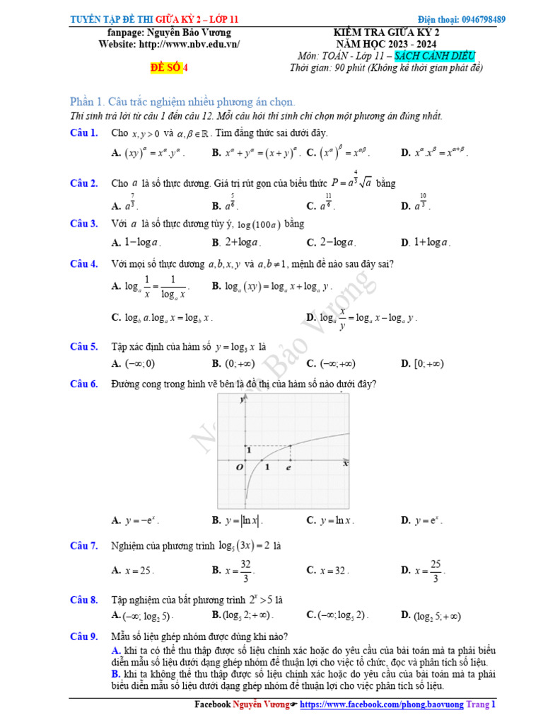 ĐỀ 4 - GK2 - CÁNH DIỀU 11 | PDF