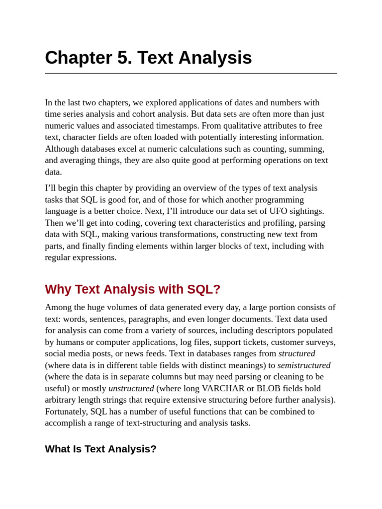 SQL for Data Analysis Advanced Techniques for Transforming Data Into ...
