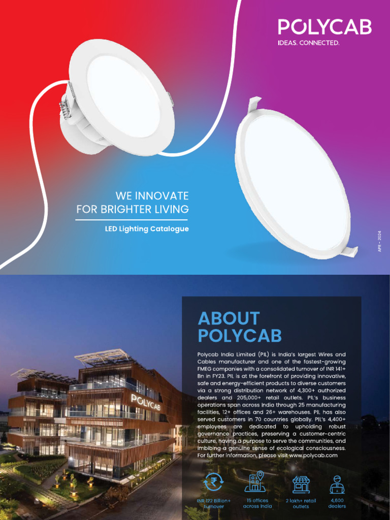 Polycab Lights Catalogue April 2024 | PDF