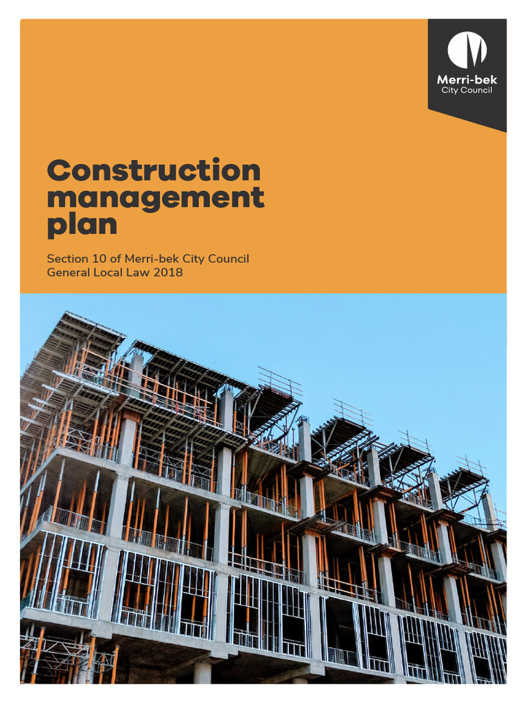 Merri-bek Construction Management Plan | PDF | Stormwater | Surface Runoff