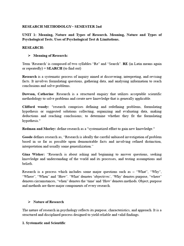 SYL502 Research Methodology | PDF | Methodology | Validity (Statistics)