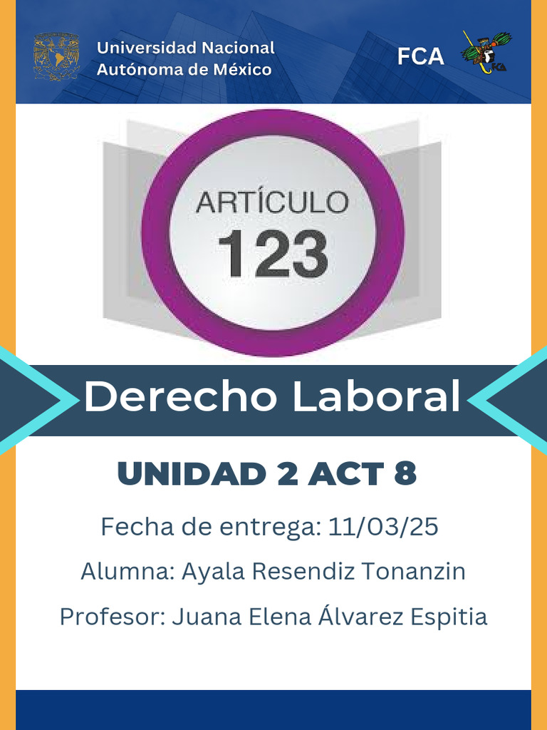 DL U2 Act8 Ayala Tonanzin | PDF | Derecho laboral | México