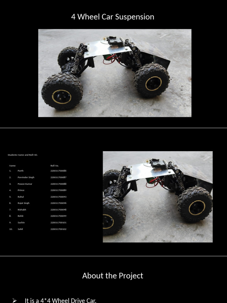 4 Wheel Car Suspension 11 | PDF | Four Wheel Drive | Land Vehicles
