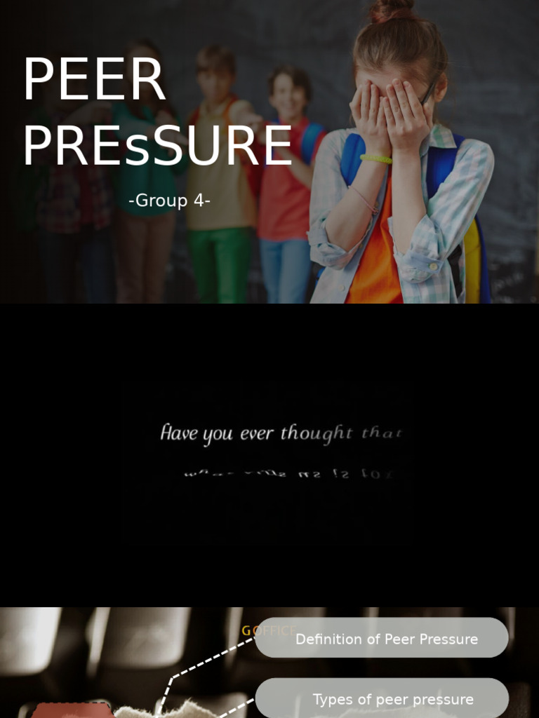 Understanding Peer Pressure: Causes & Solutions | PDF | Social ...