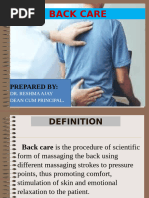 Back Care Checklist | PDF | Massage | Hand
