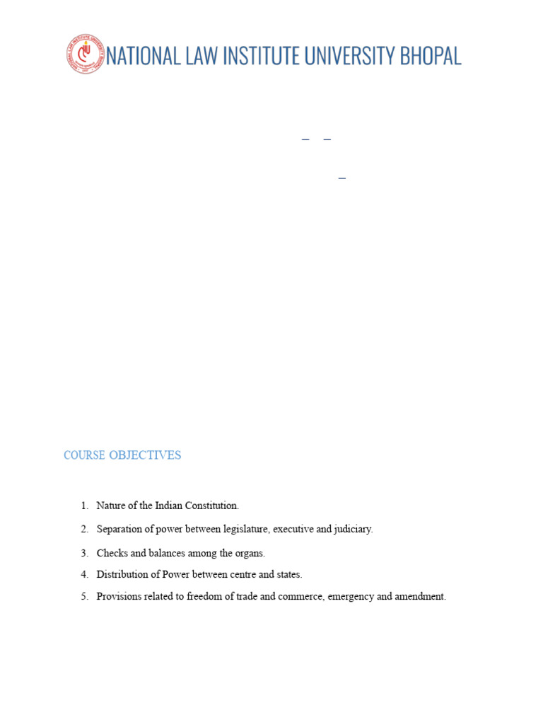 Constitutional Law II Syllabus Overview | PDF | Legislature | Legal ...