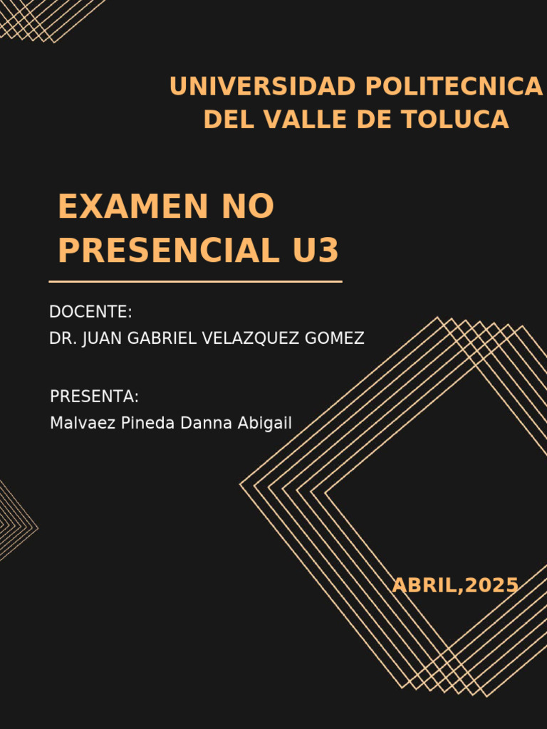 EXA NO PRE U3 Danna | PDF | Software | Informática