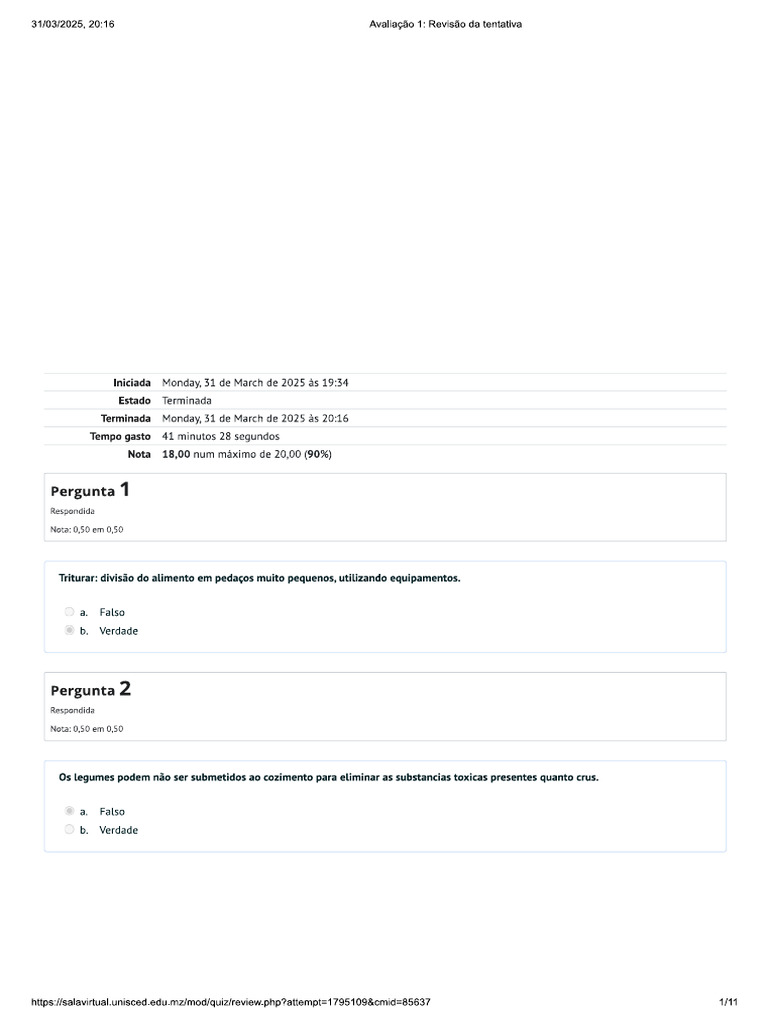 Avaliacao 1 de TEDI | PDF