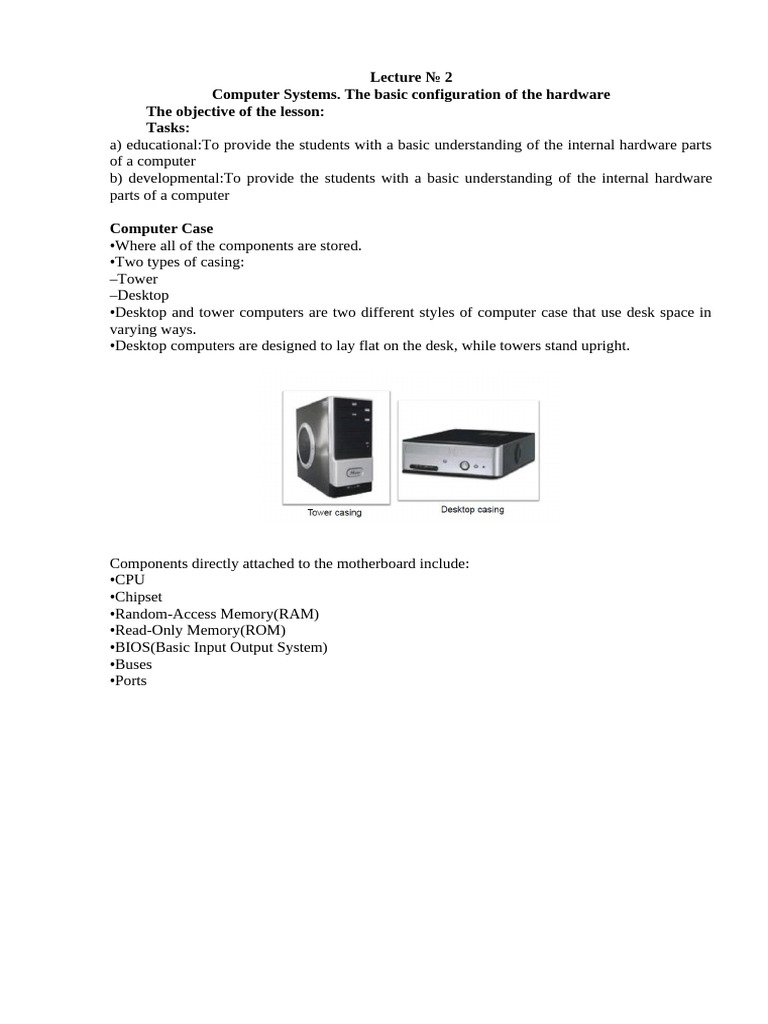 Understanding Computer Hardware Basics | PDF