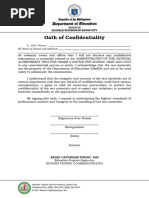 DepEd Confidentiality Agreement Form | PDF