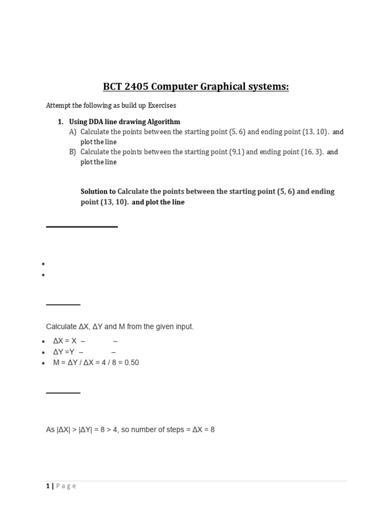 Practice_ Line Drawing Exercises with Answers | PDF | Mathematics Of ...