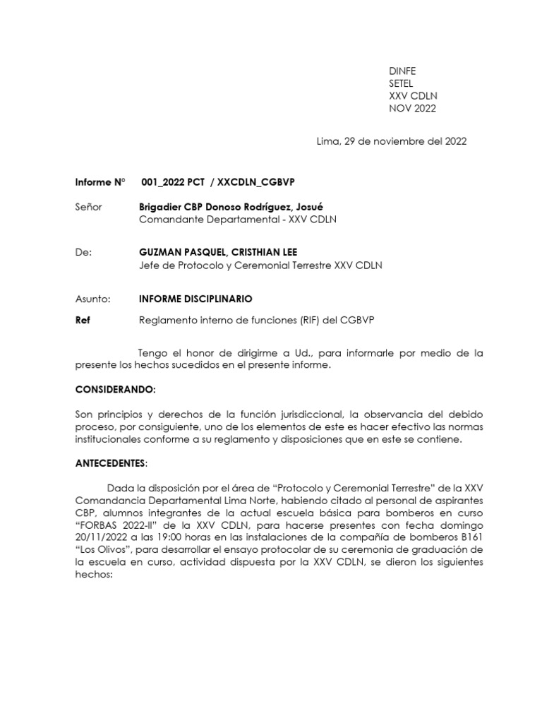 Informe 001_PCT | PDF | Gobierno