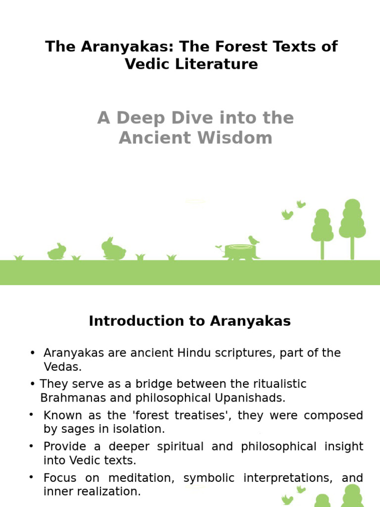 Aranyakas Intro | PDF | Upanishads | Vedas