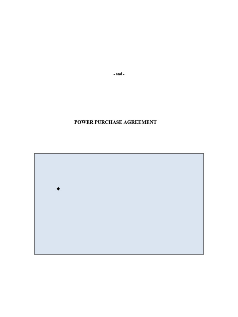 Model-PPA-for-Wind-based-generation | PDF | Electrical Grid | Public Utility