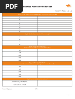 Quick Phonics Screener - Scoring Form | PDF | Phonics | Written ...
