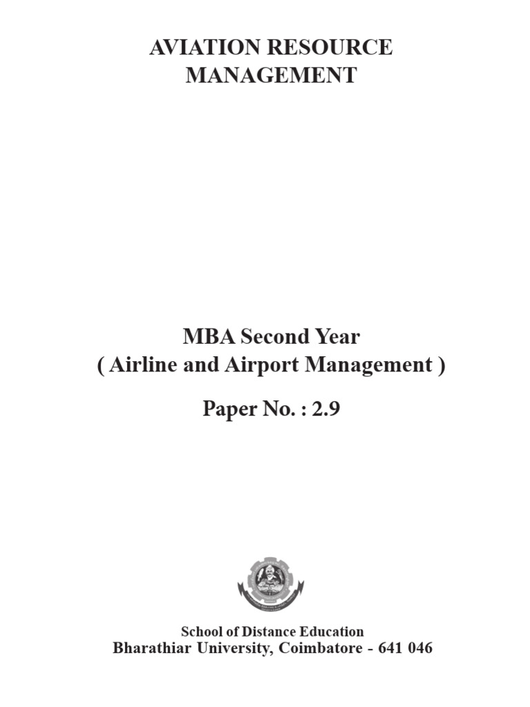 Aviation Resource Managment | PDF | Aviation