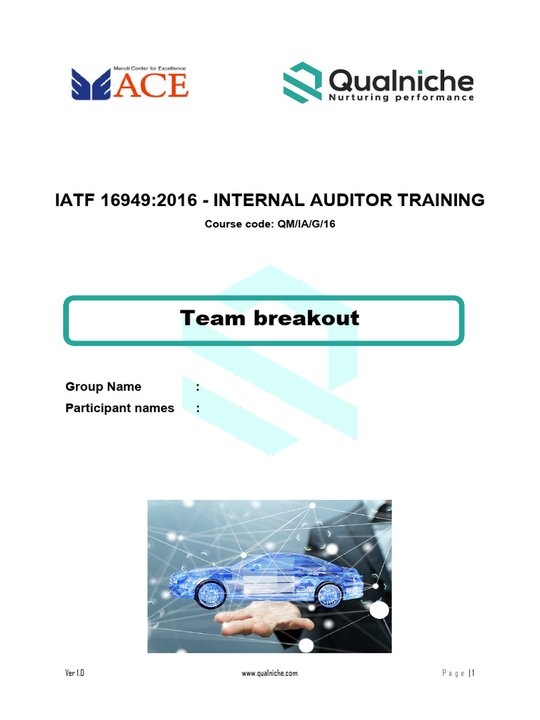 Iatf Iat Team Breakout 2 QN Mace | PDF | Audit | Internal Audit