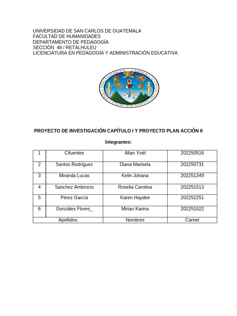 Capitulo I Modificado | PDF | Guatemala