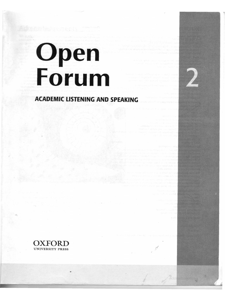 Open Forum 2 | PDF