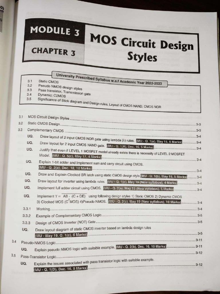 VLSI CHP 03_compressed | PDF | Cmos | Logic Gate