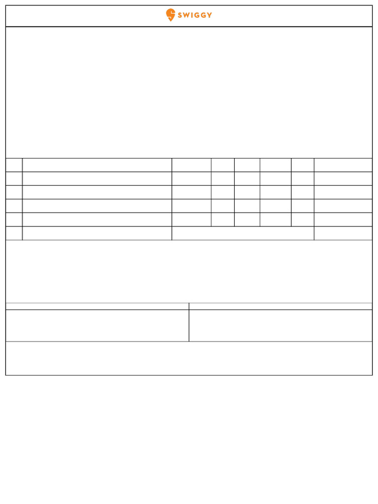 Swiggy Tax Invoice for Subway Order | PDF | Invoice | Economy Of India
