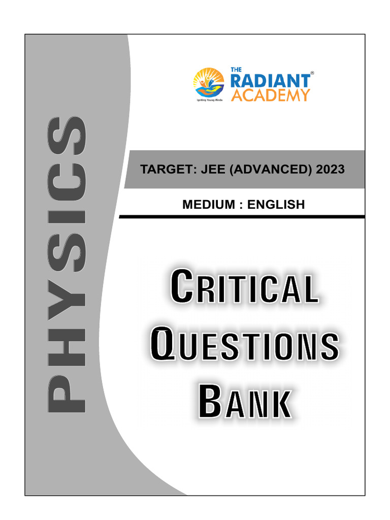 Critical Question Bank_PHYSICS (SC) | PDF | Physical Phenomena | Physics