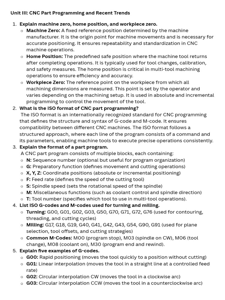 CNC Part Programming Essentials and Trends | PDF | Numerical Control | Machining