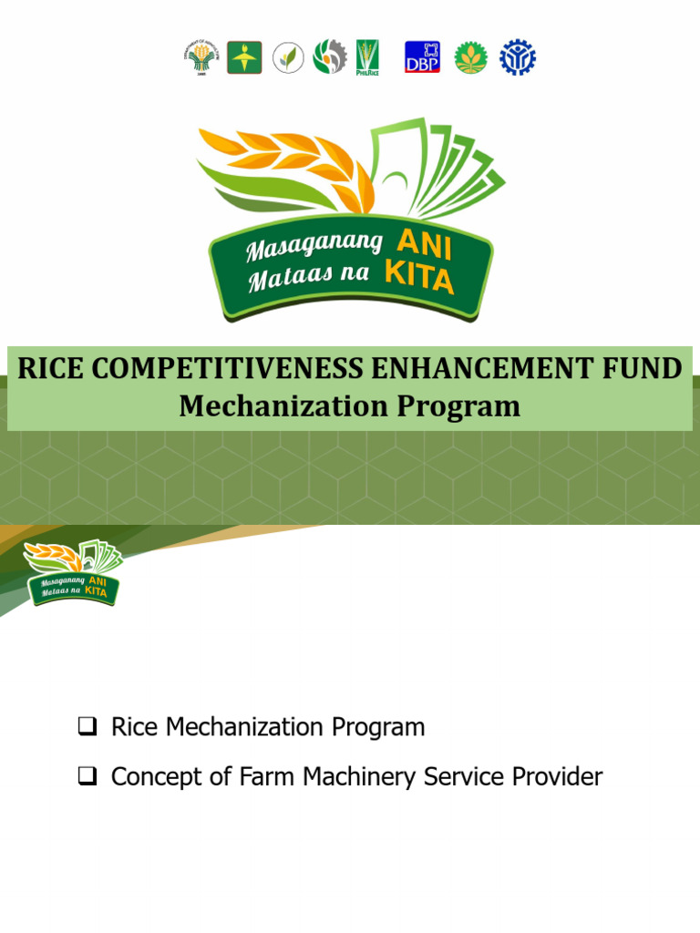 3. RCEF Mechanization Program and the Concept of FMSP [Autosaved] | PDF ...
