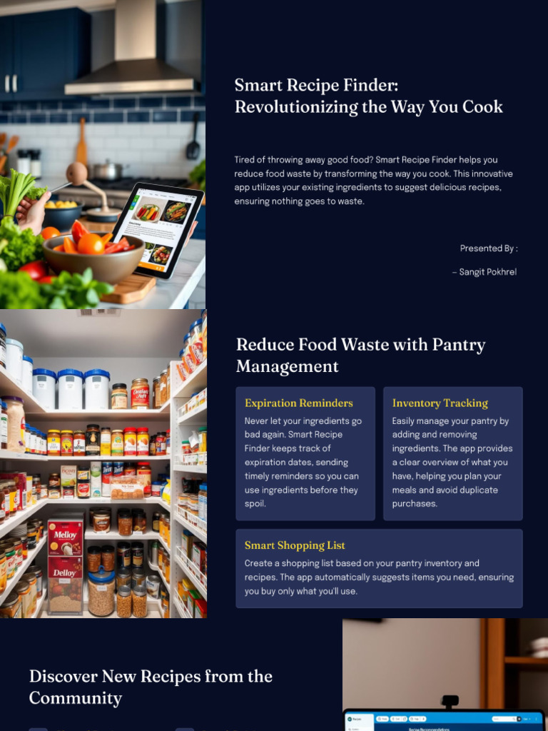 Smart Recipe Finder - Sep 22 People and Computing | PDF