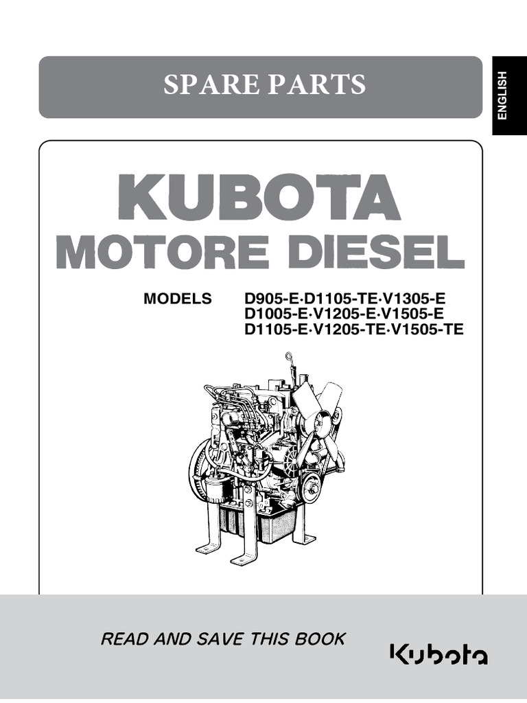 Spare Parts Kubota E2 | PDF