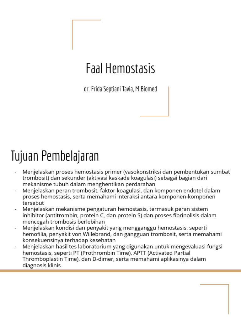 Faal Hemostasis | PDF