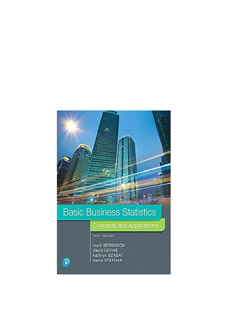 (Original PDF) Basic Business Statistics 14th Edition by Mark L ...