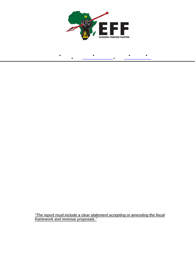EFF Urges Withdrawal of 2025 Fiscal Report | PDF | Committee | Justice