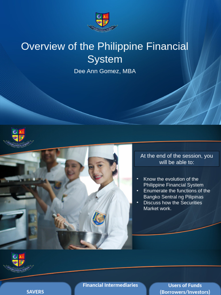 Philippine Financial System Overview | PDF | Stocks | Option (Finance)