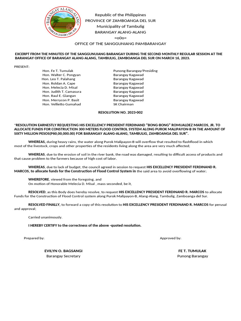 Resolution Flood Control | PDF | Natural Hazards | Earth Sciences